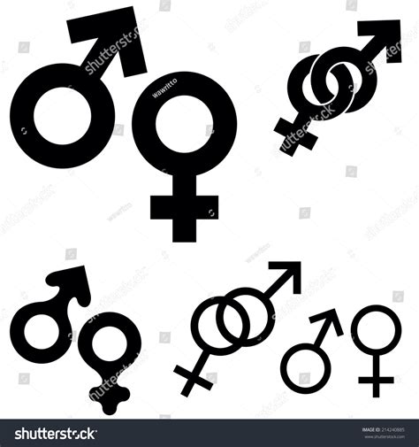 Collection Sex Symbols Isolated On White 스톡 벡터로열티 프리 214240885 Shutterstock