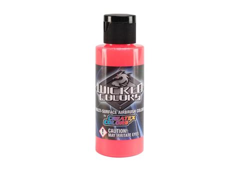 Createx Wicked Fluorescent Red 2oz 60ml Everything Airbrush