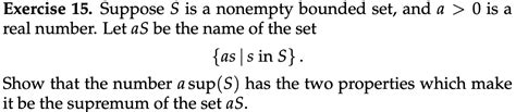 Solved Exercise 15 Suppose S Is A Nonempty Bounded Set And