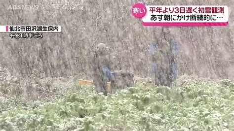 秋田市で初雪を観測 県内19日朝にかけて天気の急変に注意が必要 ライブドアニュース