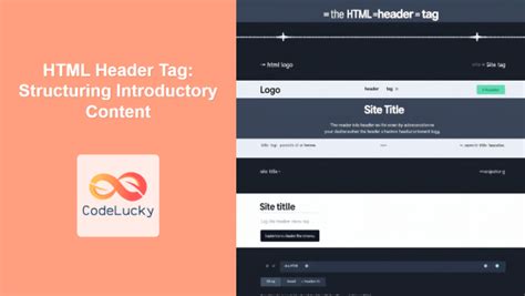 Html Section Tag Structuring Content Effectively Codelucky