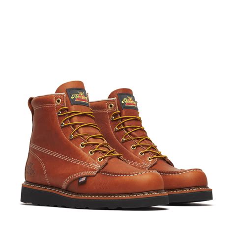 American Heritage 6 Tobacco Moc Toe Blk Wedge Thorogood®
