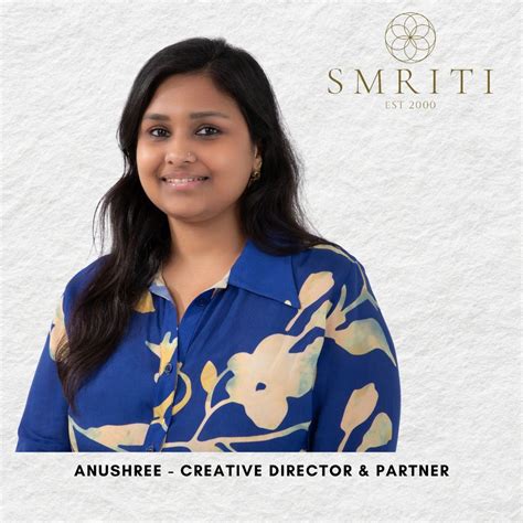 Smriti On Linkedin Meet Our Creative Director Anushree Agrawal Were