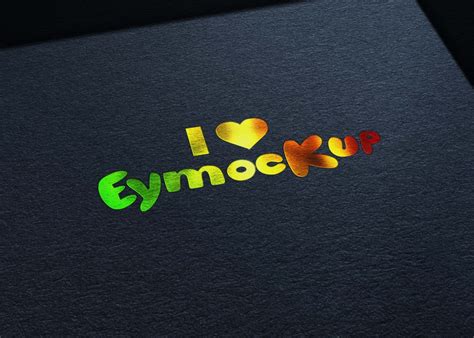 Black Paper Psd Logo Mockup Arun Kumar