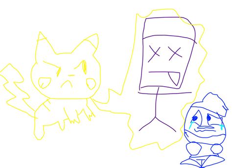 Pikachu Zaps Enjuto And Saves 2red By Fluffyiscool2022 On Deviantart