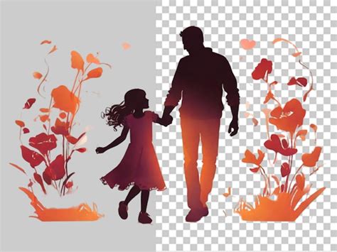Premium Psd Father And Daughter Dancing Together
