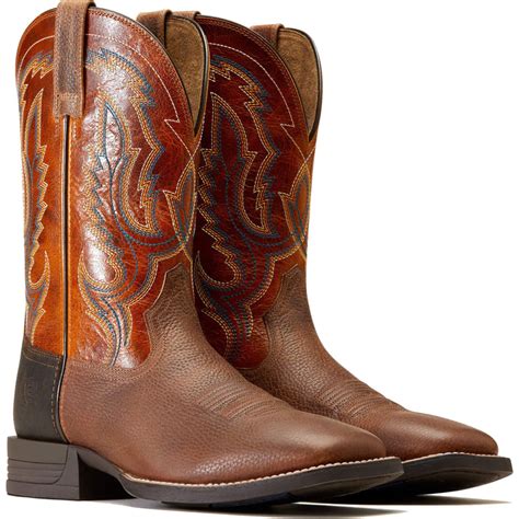 Shop Ariat Mens Steadfast Western Brown Fall Orange Boot10046951 Save