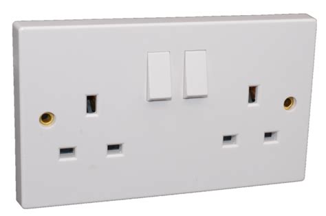 2 Gang Switched Socket