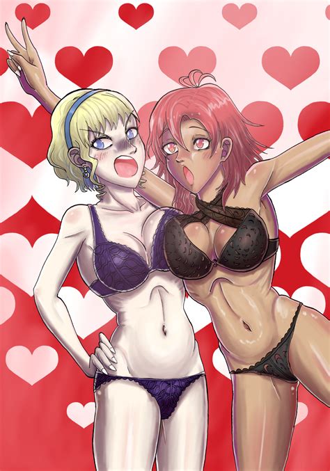 Rule 34 Artist Request Big Breasts Blonde Hair Blue Eyes Bra Breasts