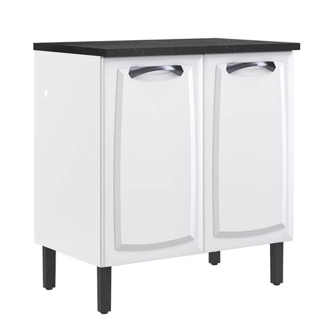 Balcão de Cozinha 80cm Aço Itatiaia Tampo New Premium Branco