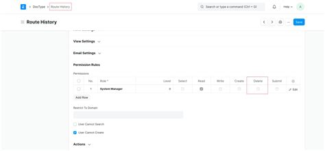 How To Delete User And Route History ERPNext Frappe Forum