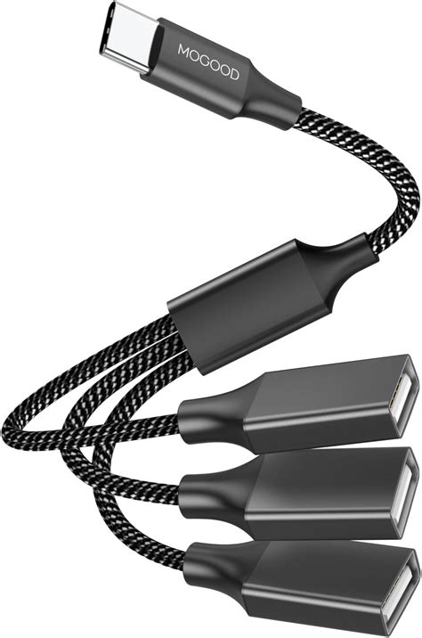 Mogood Usb Splitter 4 In1 Usb Kabel Usb Hub Usb Zu Usb Adapter Usb Splitter Mit Mehreren