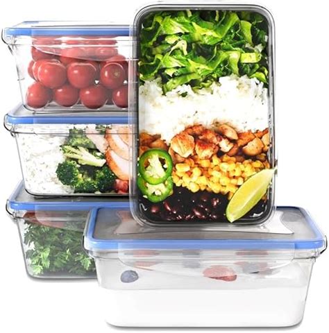 Classbach Frischhaltedosen Mit Deckel Er Set Dicht Meal Prep Boxen F R Mikrowelle
