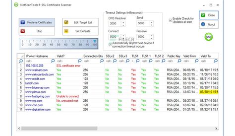 Netscantools Ssl Certificate Scanner 2 81 0 Download Filecr