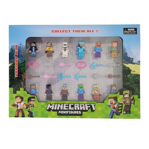 اکشن فیگور لگو ماینکرافت مجموعه 12 عددی Minecraft اسباب بازی