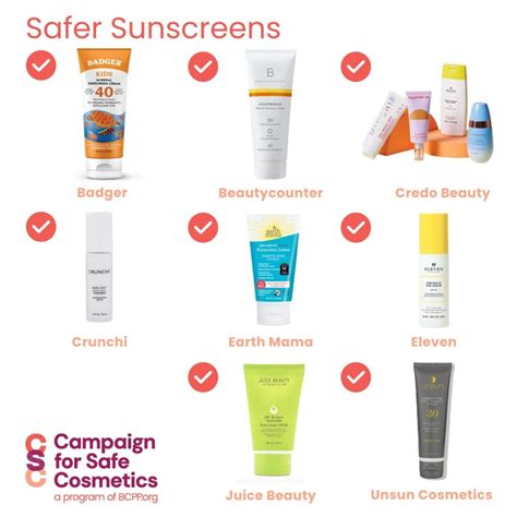 Safer Sunscreens Safe Cosmetics
