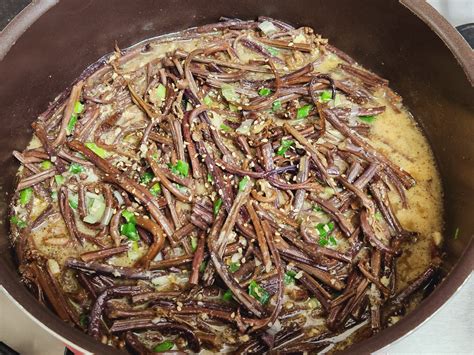 고사리삶기 고사리나물볶음 고사리들깨볶음 정월대보름 묵나물