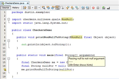Java The Checker Framework