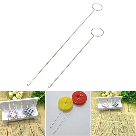 1pcs Durable Metal Sewing Loop Turner Hook With Latch For Turning