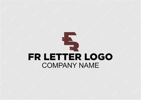 Premium Vector | Logo fr letter company name