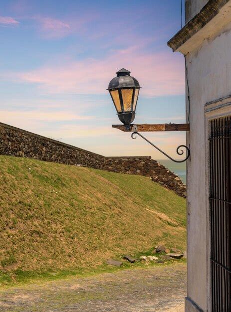Premium Photo Street Lamp In Unesco Historical Town Of Colonia Del