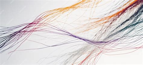 Premium Photo Synaptic Threads Abstract Fibers Neural Networks Background