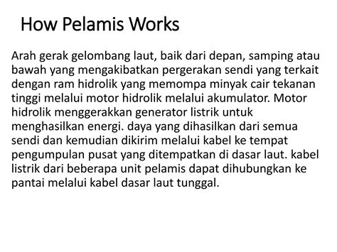 How Pelamis Works Ppt