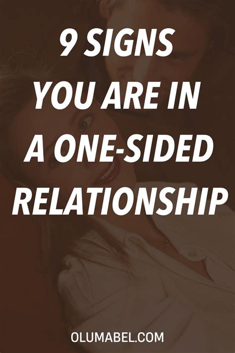9 Signs You Are In A One Sided Relationship One Sided Relationship