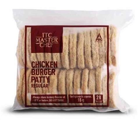 Itc Master Chef Frozen Chicken Burger Patty Regular At ₹ 140packet