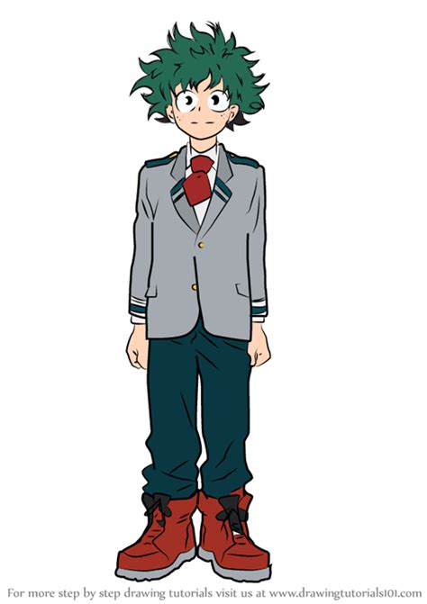 How To Draw Izuku Midoriya From Boku No Hero Academia Boku No Hero