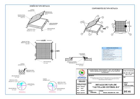 Detalle De Tapa Metalica P A3 Pdf Tornillo