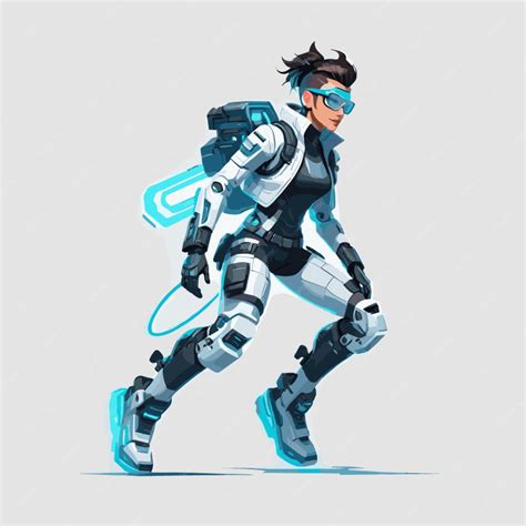 Premium Vector Cyberpunk Vector On A White Background