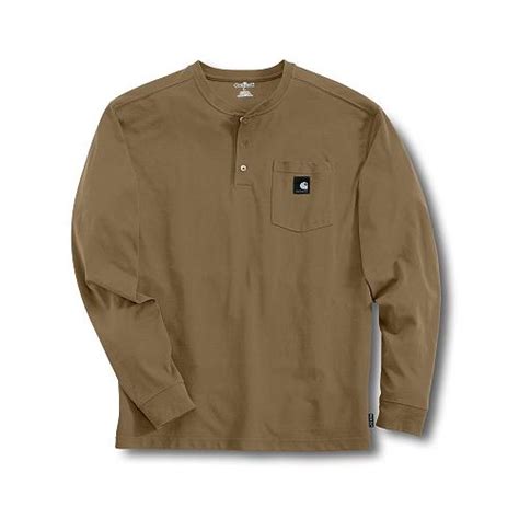 Carhartt K252 Long Sleeve Work Dry® Henley Dungarees