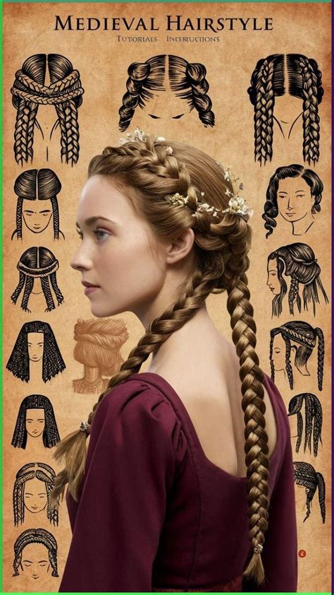 Vintage Hairstyles For Every Length 30 Tutorials Medieval Hairstyles