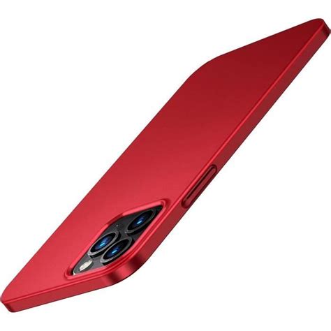 Iphone Pro Max Coque Ultra Fine Matte Pc Coque Coque De Protection Bumper Finition Mat Dure