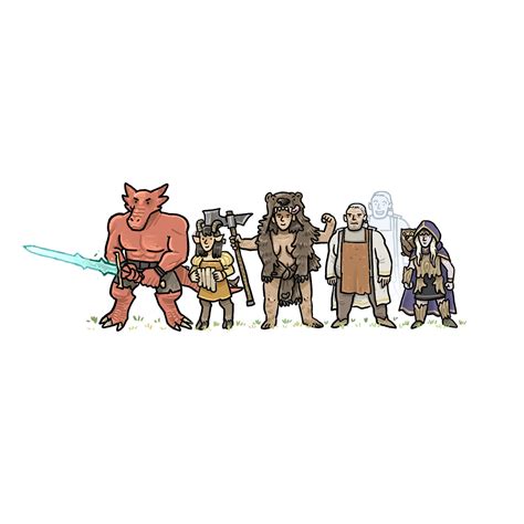 Oc I Make Mini Dnd Parties Here Are Some Of Them Rdungeonsanddragons