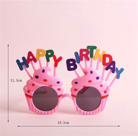 Happy Birthday Sunglasses Sweet Cream Cake Glasses Costume Etsy