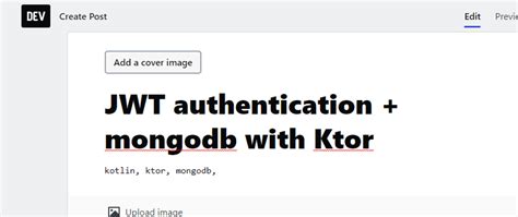 Jwt Authentication Mongodb With Ktor Dev Community
