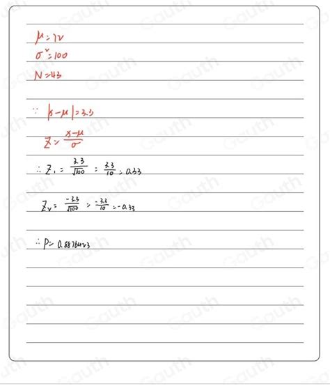 Solved The Mean Number Of Words Per Minute Wpm Typed By A Speed