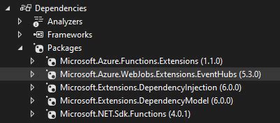 C Azure EventHub Function Trigger Default Retry Mechanism Stack