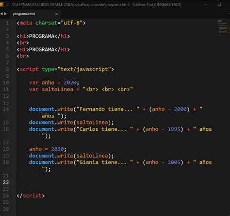 Salto De Linea Lógica De Programación Primeros Pasos Alura Latam