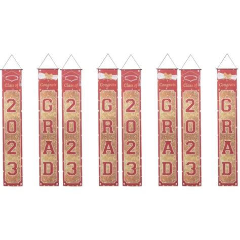 SAISON DES DIPLÔMES 4 paires de graduation du porche bannière de