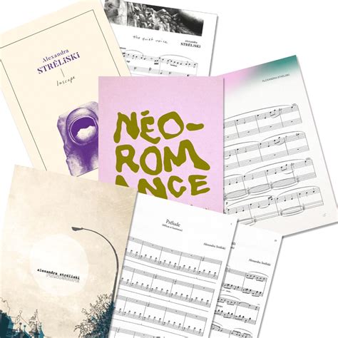 Physical Sheet Music Book Bundle Néoromance Inscape Pianoscope