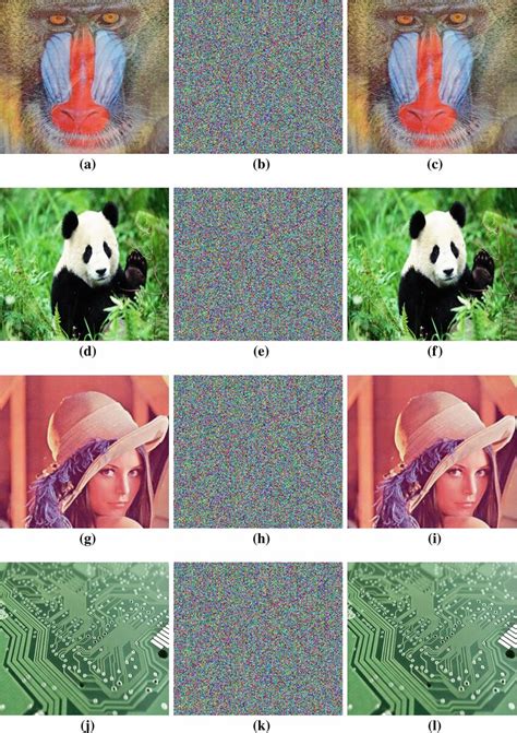 Plaintext Images And Their Corresponding Ciphertext And Decrypted Images Download Scientific