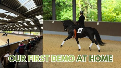 We Did Our First Dressage Demo Training A Medium Horse Youtube
