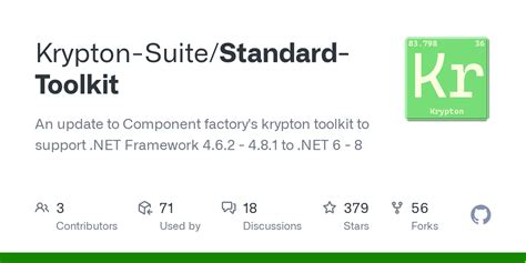 Standard Toolkitsourcekrypton Componentstestformform6cs At Master · Krypton Suitestandard