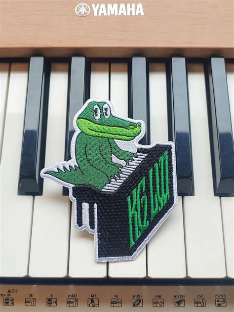 Gizzy Gator Playing Piano King Gizzard And The Lizard Wizard Iron On