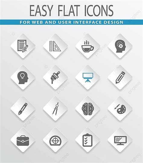 Creative Process Icons Set Creative Closed Clock Vector Creative
