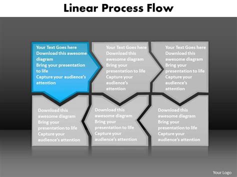 Linear Process Flow Editable Powerpoint Templates Presentation PowerPoint Diagrams PPT
