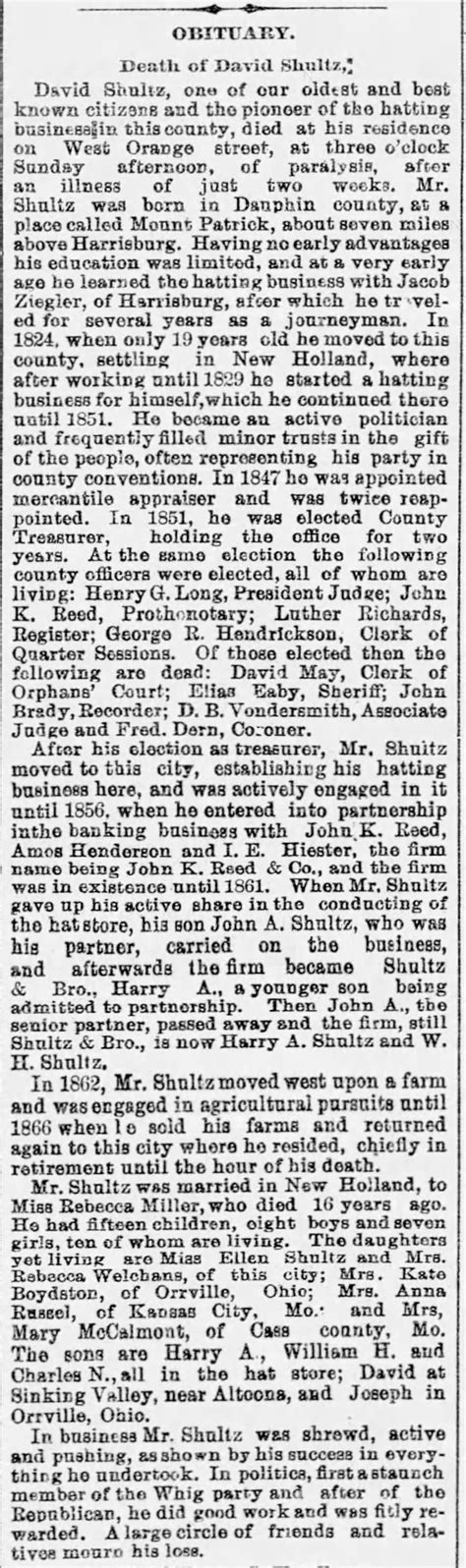 David A Shultz Obituary